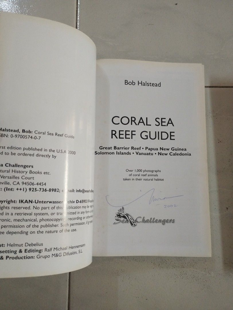 Buku Coral sea reef guide Bob halstead, Buku & Alat Tulis, Buku di ...