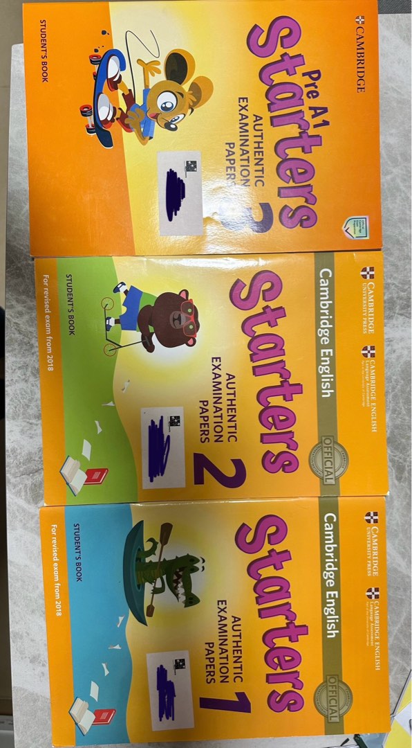Cambridge English Starters Authentic Examination papers 劍橋英語, 興趣及遊戲, 書本 ...