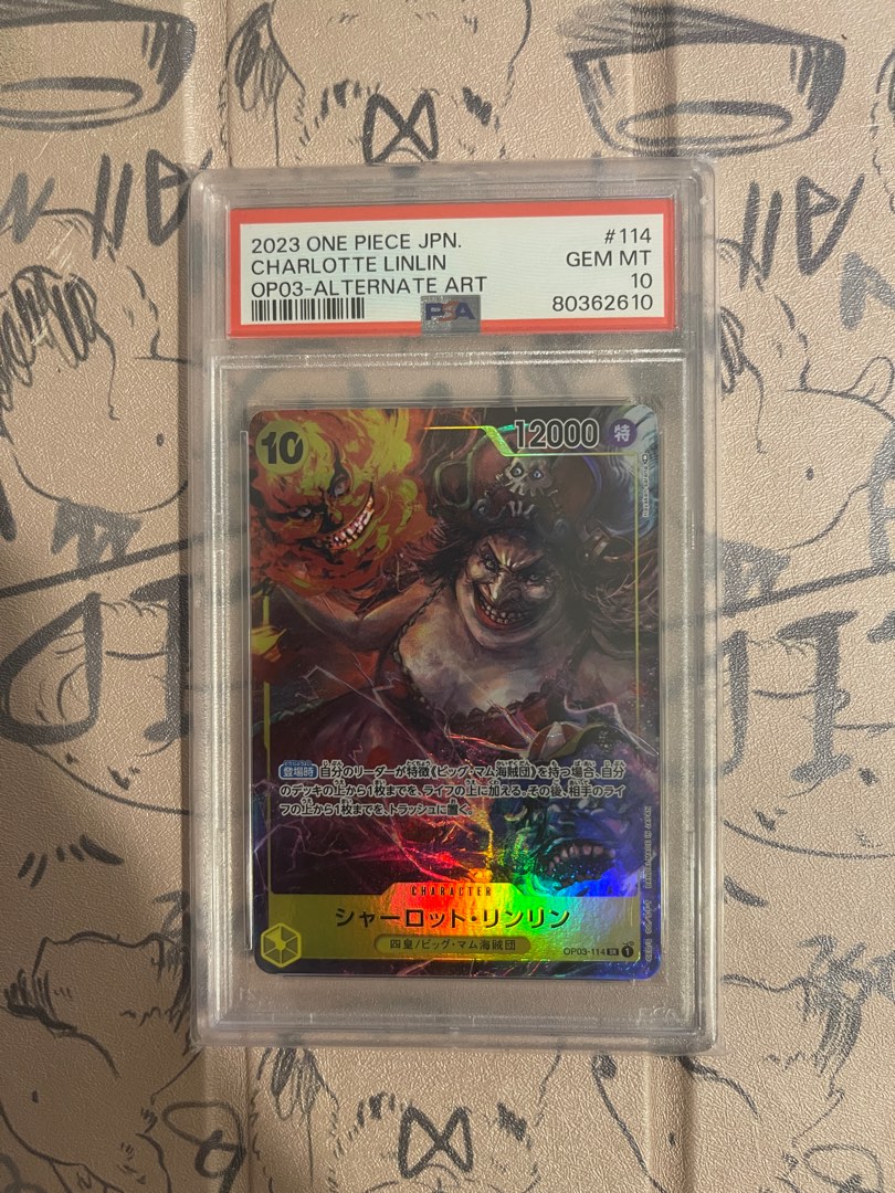 CHARLOTTE LINLIN OP03-114 ALTERNATE ART, PSA 10 GEM MINT, 2023 ONE ...