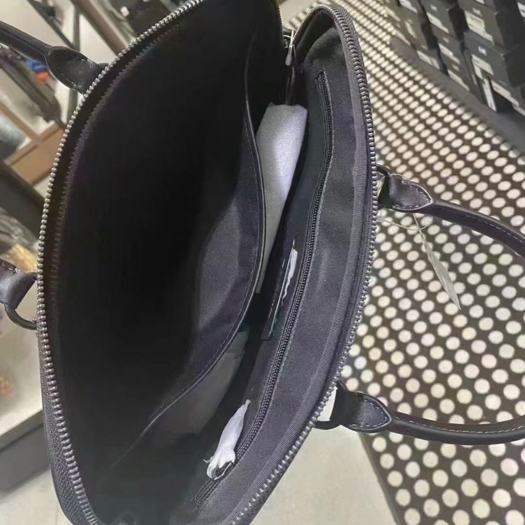 Coach Liam Compact Brief, Men's Fashion, Bags, Briefcases on Carousell