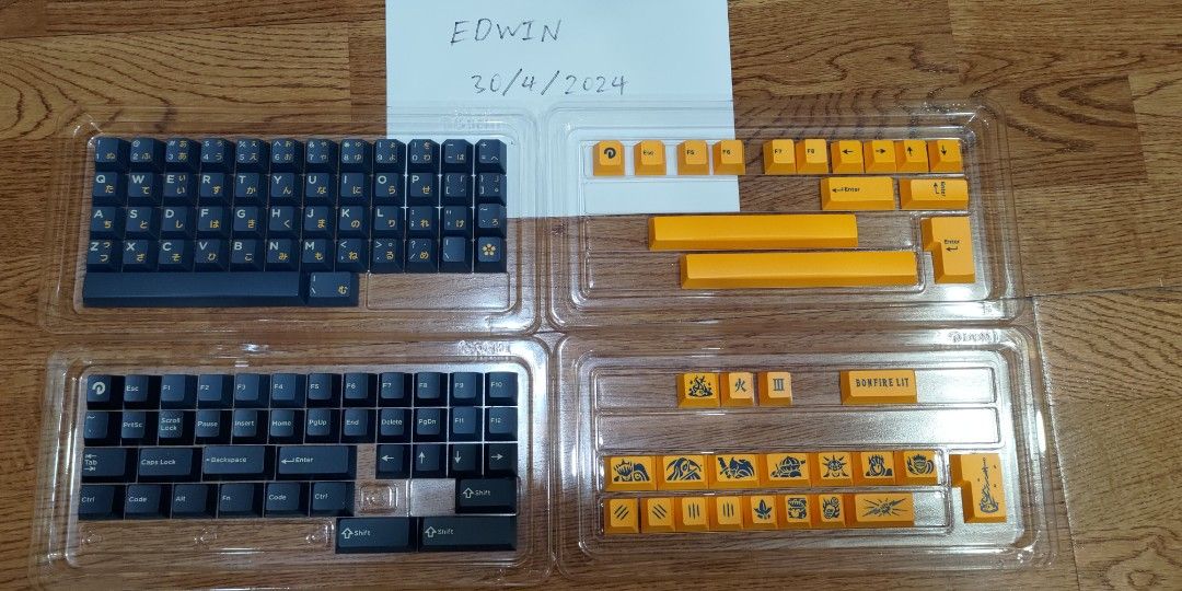 Domikey Link Fire triple/double shot keycaps, Computers & Tech, Parts ...