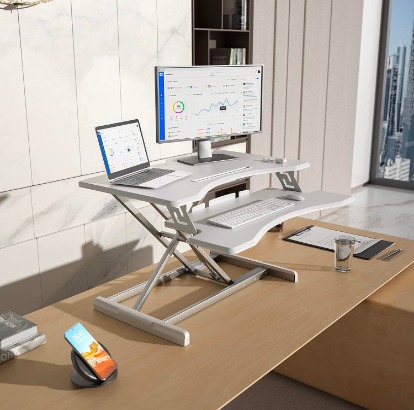 FEZIBO Height Adjustable Stand up Desk Converter, Computers & Tech ...