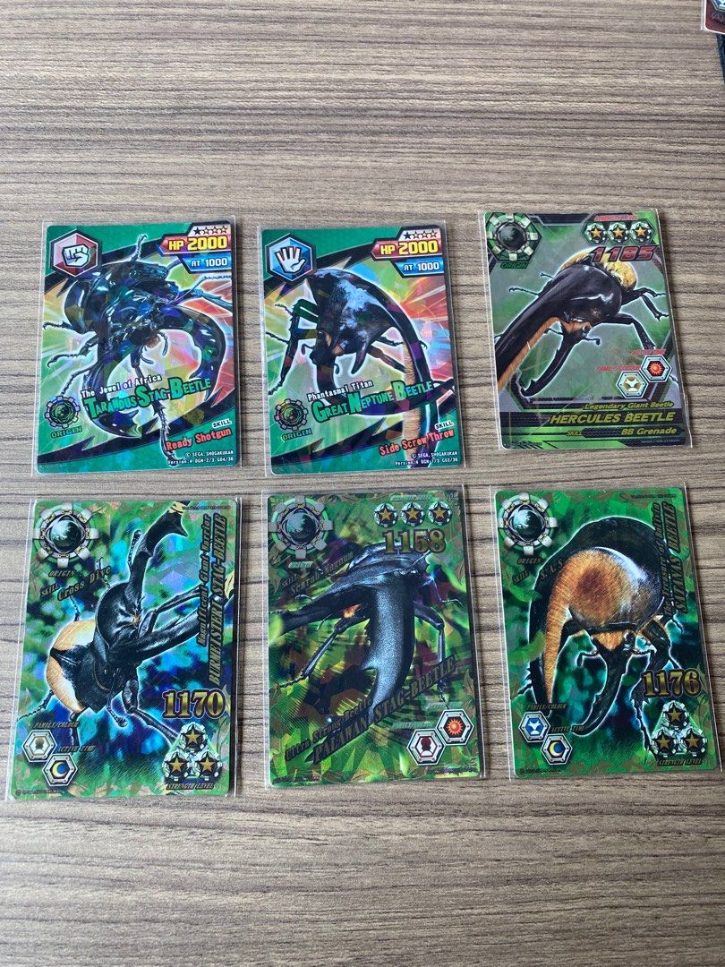 Gacchu Guts Beetle Arcade Cards, Hobbies & Toys, Toys & Games on Carousell
