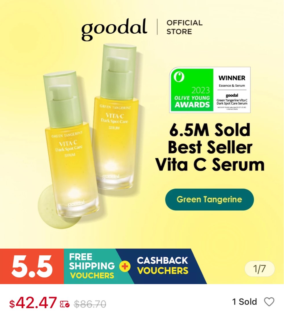 GOODAL VITA C SERUM SPECIAL EDITION, Beauty & Personal Care, Face, Face ...