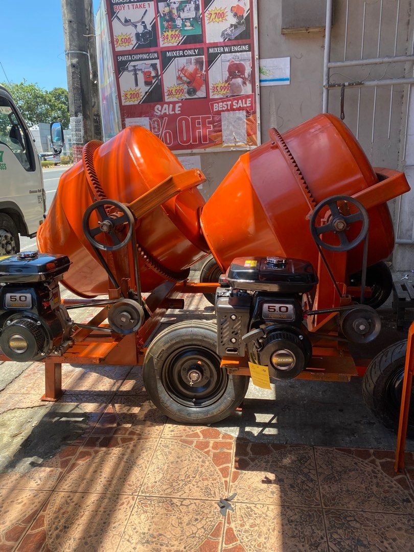 H-FRAME ONE BAGGER CEMENT MIXER WITH TACOMA ENGINE ROBIN TYPE ...