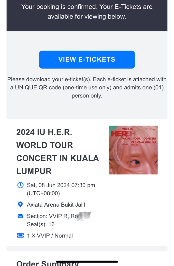 IU Malaysia Concert 8 June 2024, Tickets & Vouchers, Event Tickets on ...