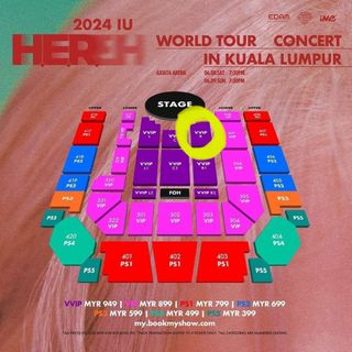 IU Malaysia Concert ticket, Tickets & Vouchers, Event Tickets on Carousell