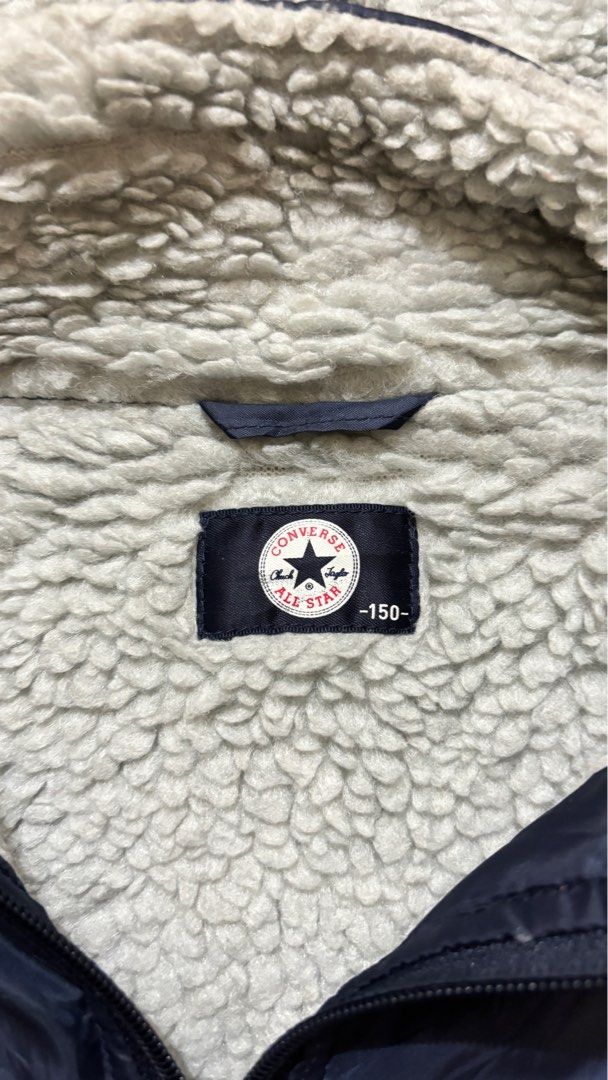 Jaket Bomber Converse Vintage, Fesyen Pria, Pakaian , Atasan di Carousell