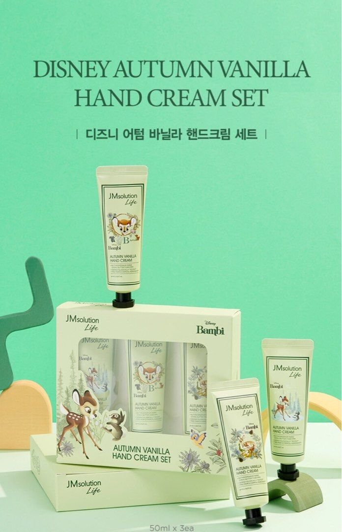 [全新韓國製]JM Solution x Disney Handcream，限量版迪士尼護手霜，小鹿斑比，香草, 琥珀, 麝香, 美容＆個人 ...