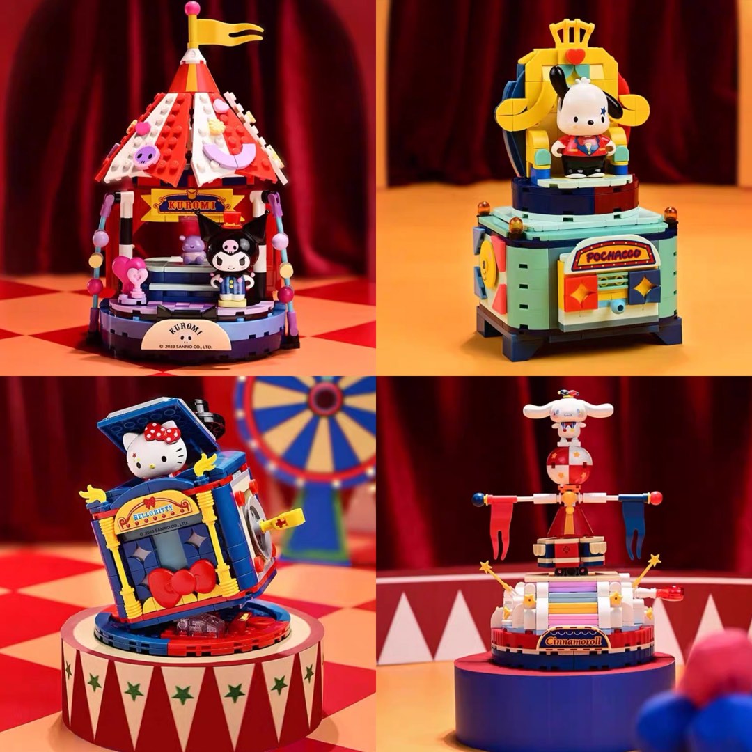 KEEPLEY SANRIO BLOCK CHARACTER CIRCUS (KUROMI , MY MELODY , CINAMONROLL ...