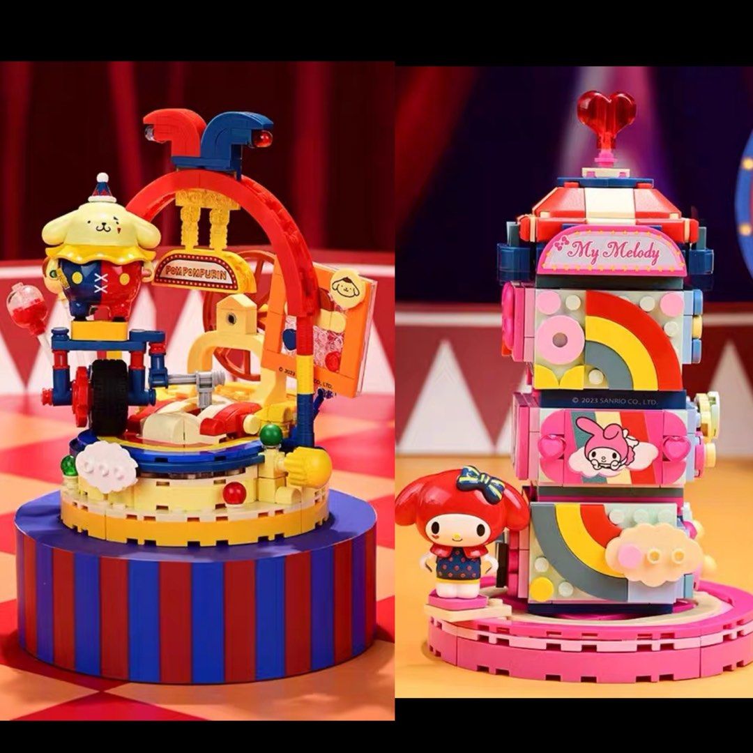 KEEPLEY SANRIO BLOCK CHARACTER CIRCUS (KUROMI , MY MELODY , CINAMONROLL ...