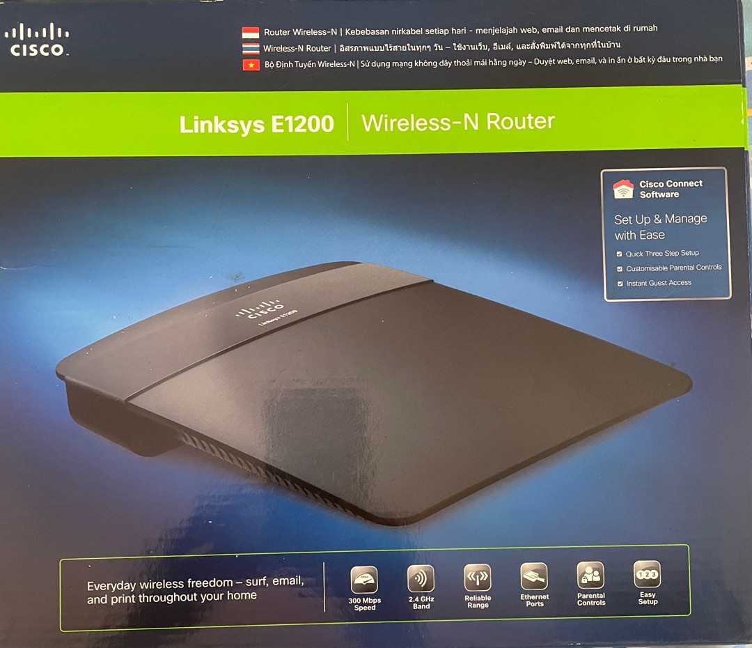 Linksys E1200 Wireless- N Router, Computers & Tech, Parts & Accessories, Other Accessories on ...