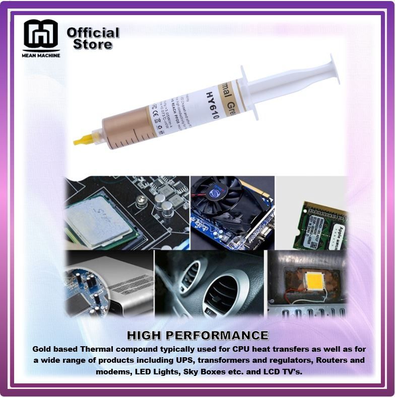 MACHINE 3g & 30g Gold Copper Thermal Paste Grease Compound (Computer ...