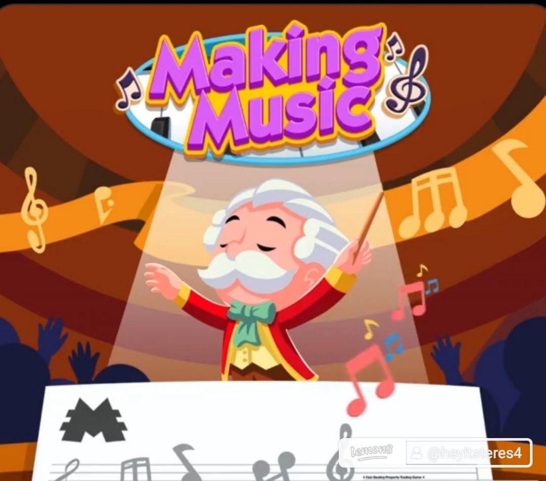 Monopoly go sticker (making music), Video Gaming, Gaming Accessories ...