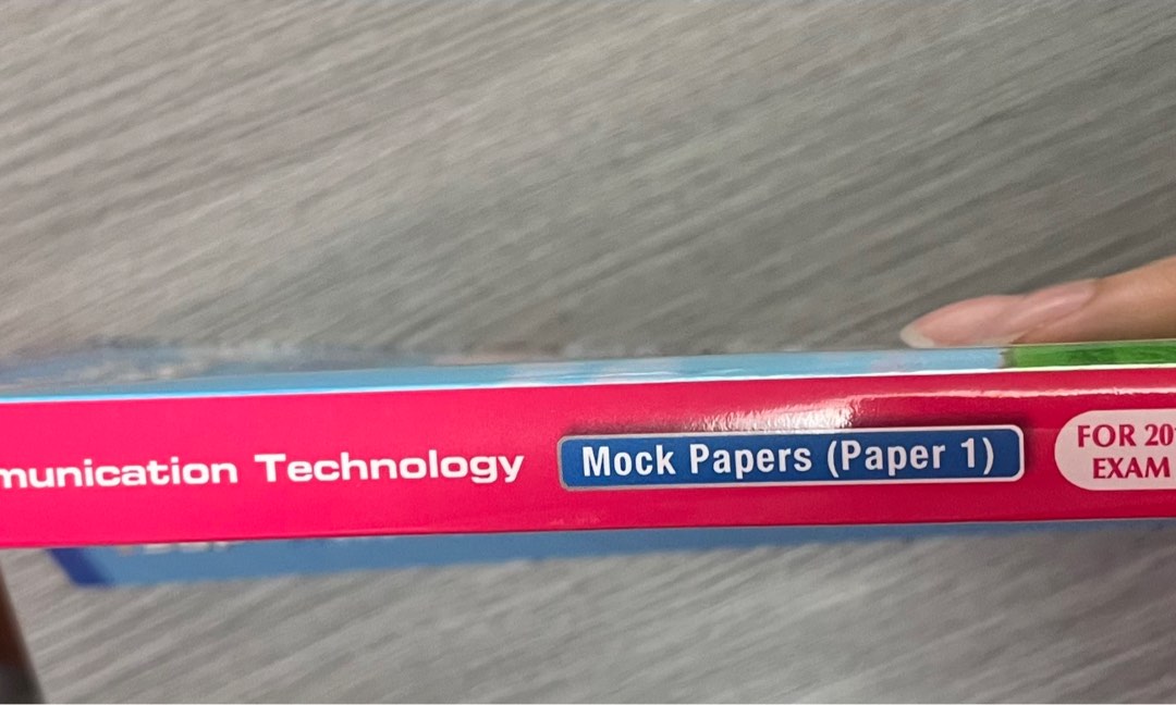 Pearson DSE ICT Mock Paper Longman ICT Exam Series, 興趣及遊戲, 書本 & 文具, 書本及 ...