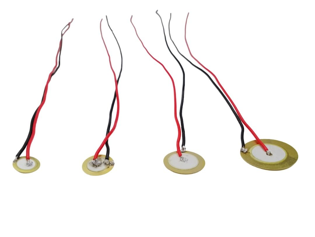 PIEZO ELEMENTS BUZZER SOUNDER SENSOR TRIGGER DRUM DISC COPPER with WIRE ...