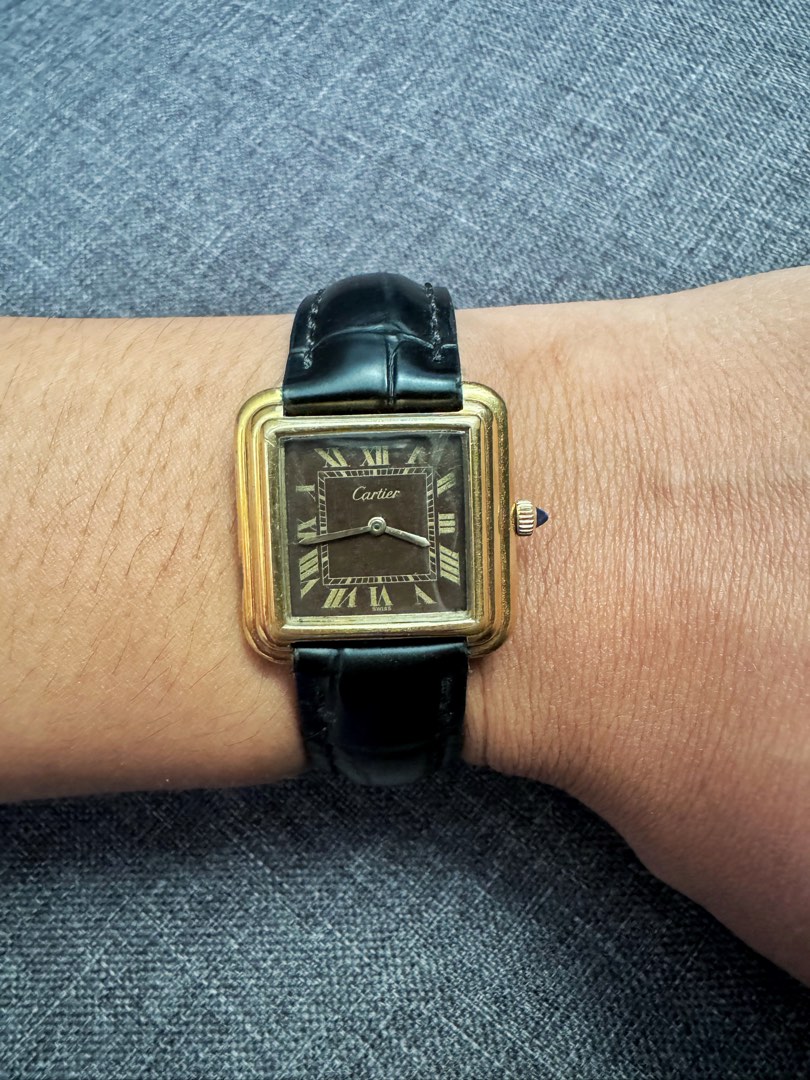 Rare Cartier Stepped Case, Luxury, Watches on Carousell