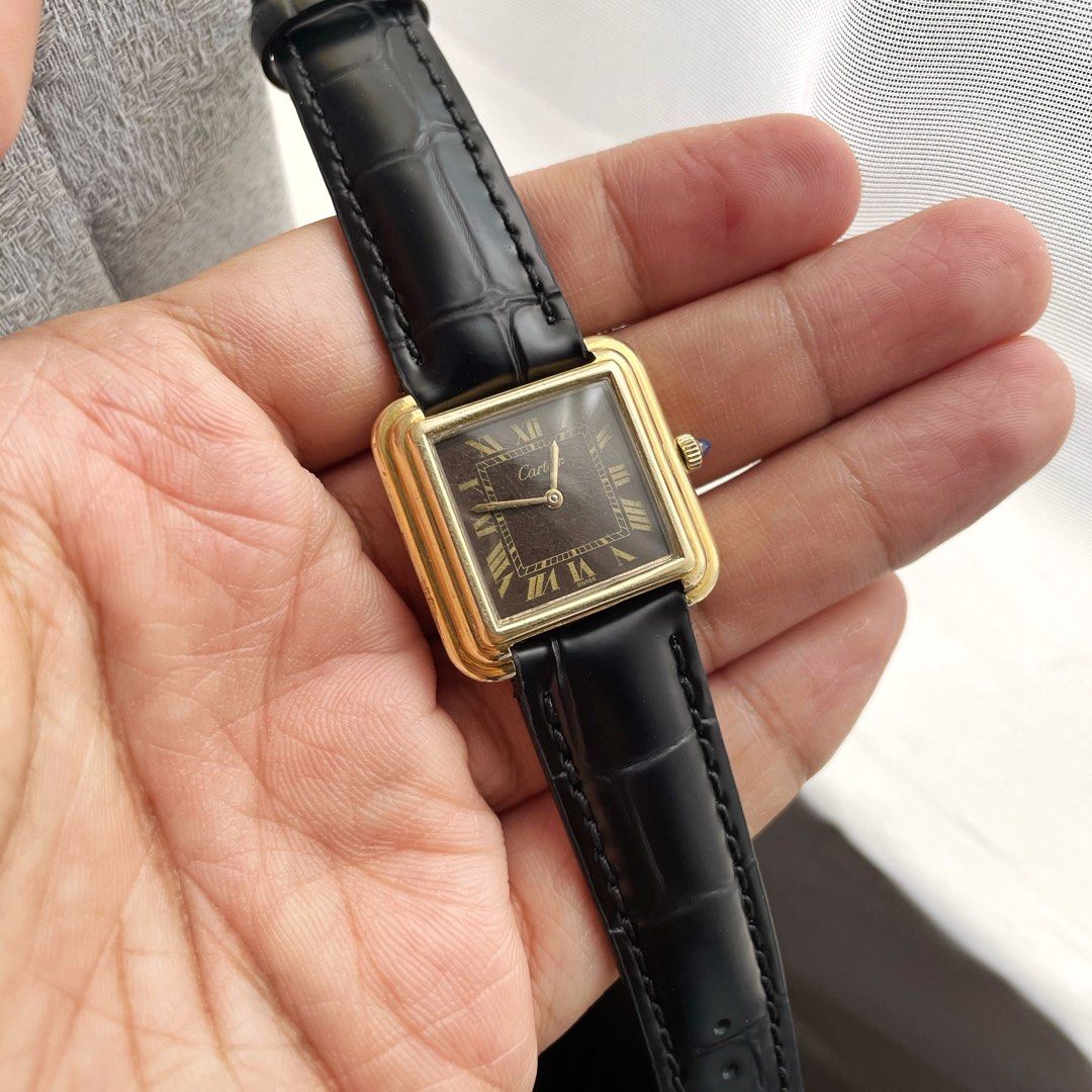 Rare Cartier Stepped Case, Luxury, Watches on Carousell