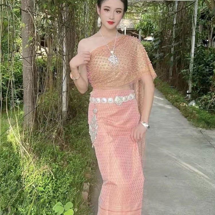 Ready Stock 2024 Women Thai Dai Tai national Dress costume ...