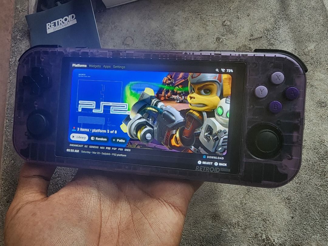 Retroid Pocket 3 Plus 3+ Handheld Retro Gaming System OS Android Clear ...