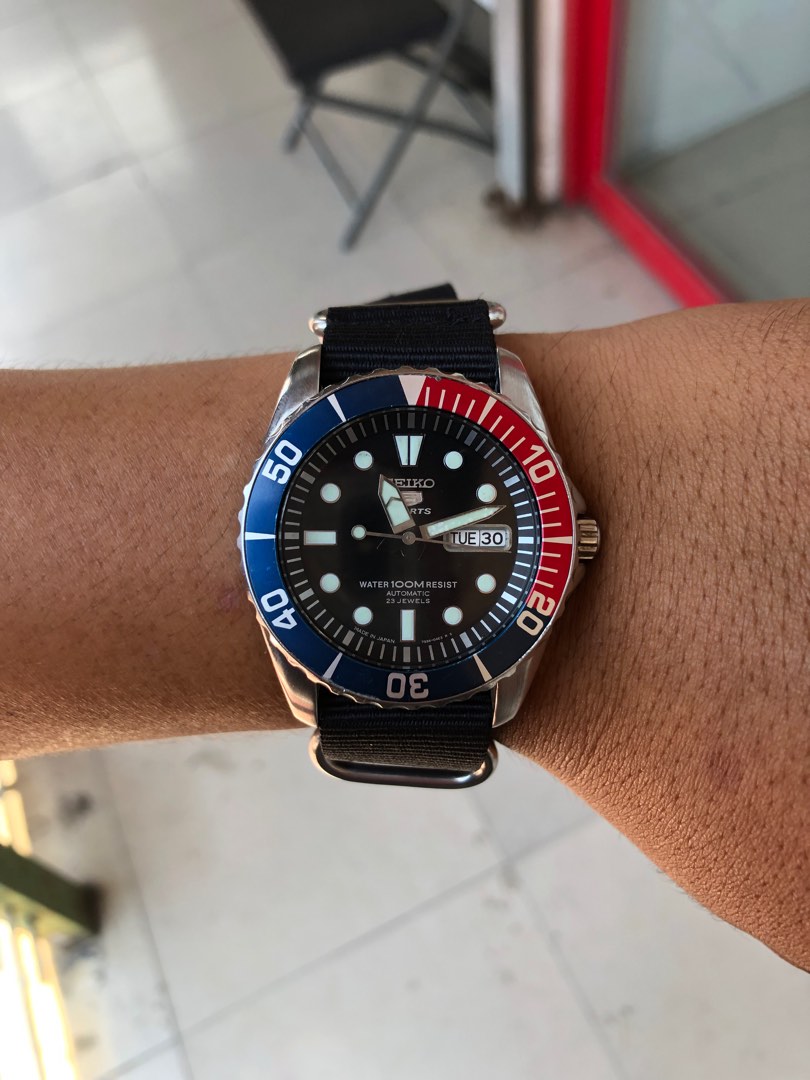 Seiko SNZF15 BLUE SEA URCHIN, Men's Fashion, Watches & Accessories ...