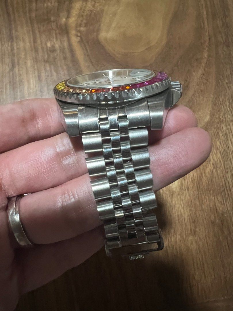 Seiko Submariner Rainbow Bezel Custom Watch, Women's Fashion, Watches ...