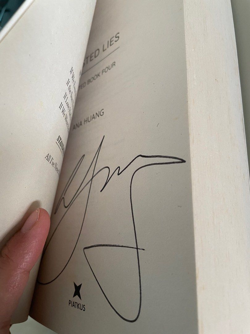 Signed Twisted lies Ana Huang, Hobbies & Toys, Books & Magazines ...