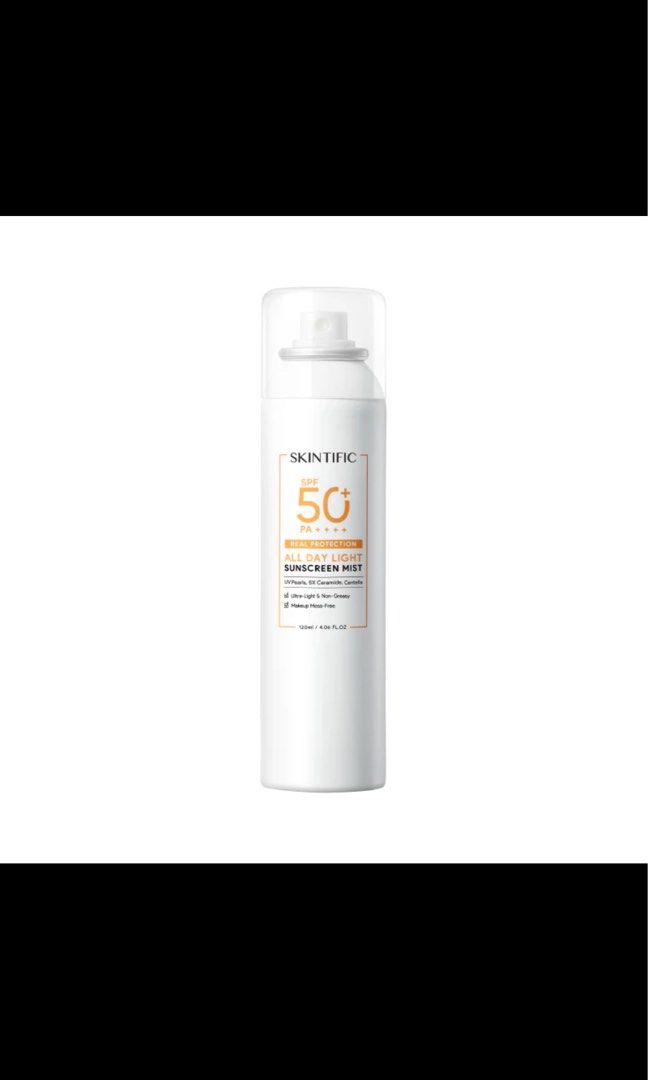 Skintific all day light sunscreen mist spf 50 pa++++ 120 ml, Kesehatan ...