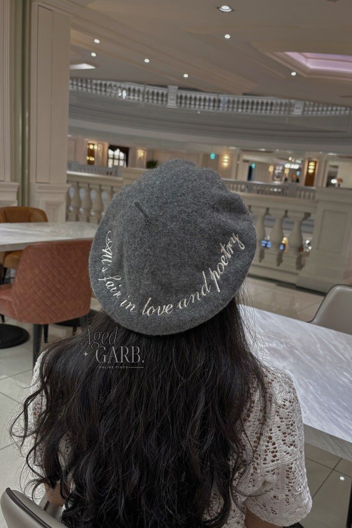 Taylor Swift TTPD The Tortured Poets Department Embroidered Beret ...