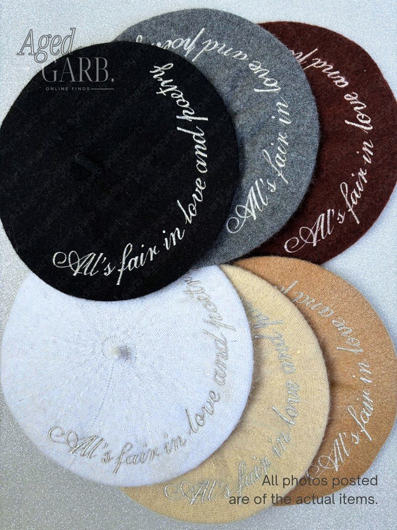 Taylor Swift TTPD The Tortured Poets Department Embroidered Beret ...