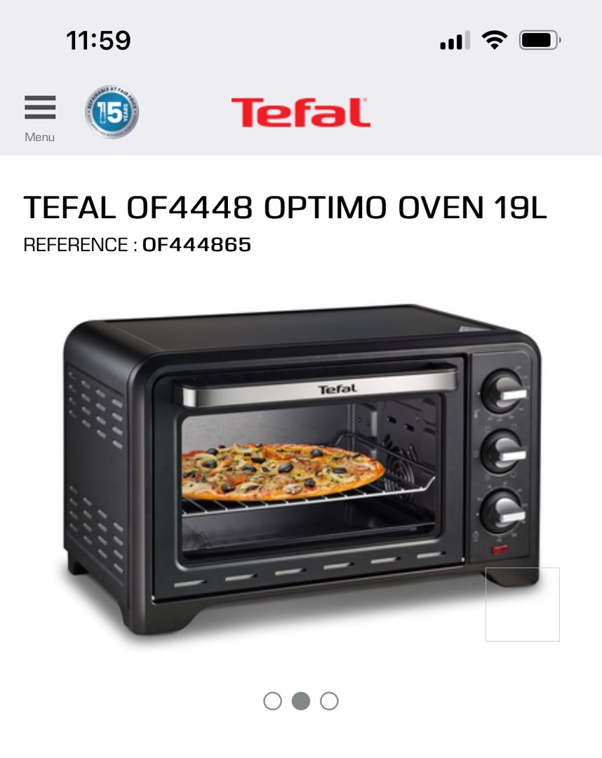 Tefal Optimo Oven (19 Liters), TV & Home Appliances, Kitchen Appliances, Ovens & Toasters on ...