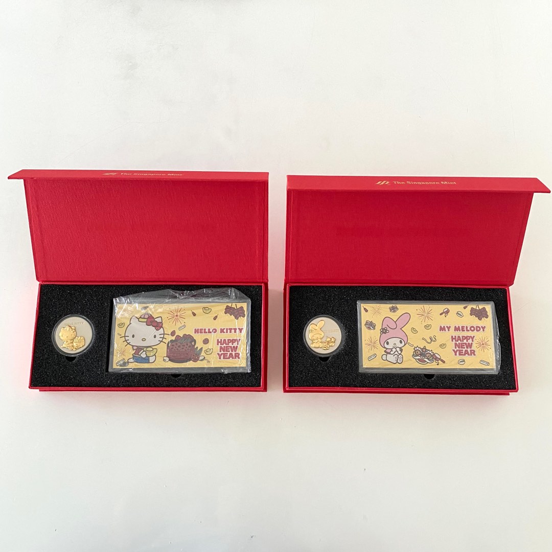 The Singapore Mint Sanrio Characters Hello Kitty and My Melody Gold ...