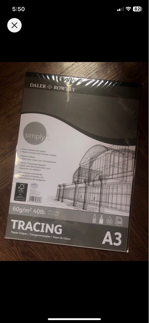 Tracing paper for architecture, Hobbies & Toys, Stationery & Craft ...