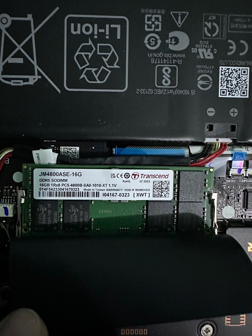 Transcend 16GB RAM DDR5 SODIMM 4800, Computers & Tech, Parts ...