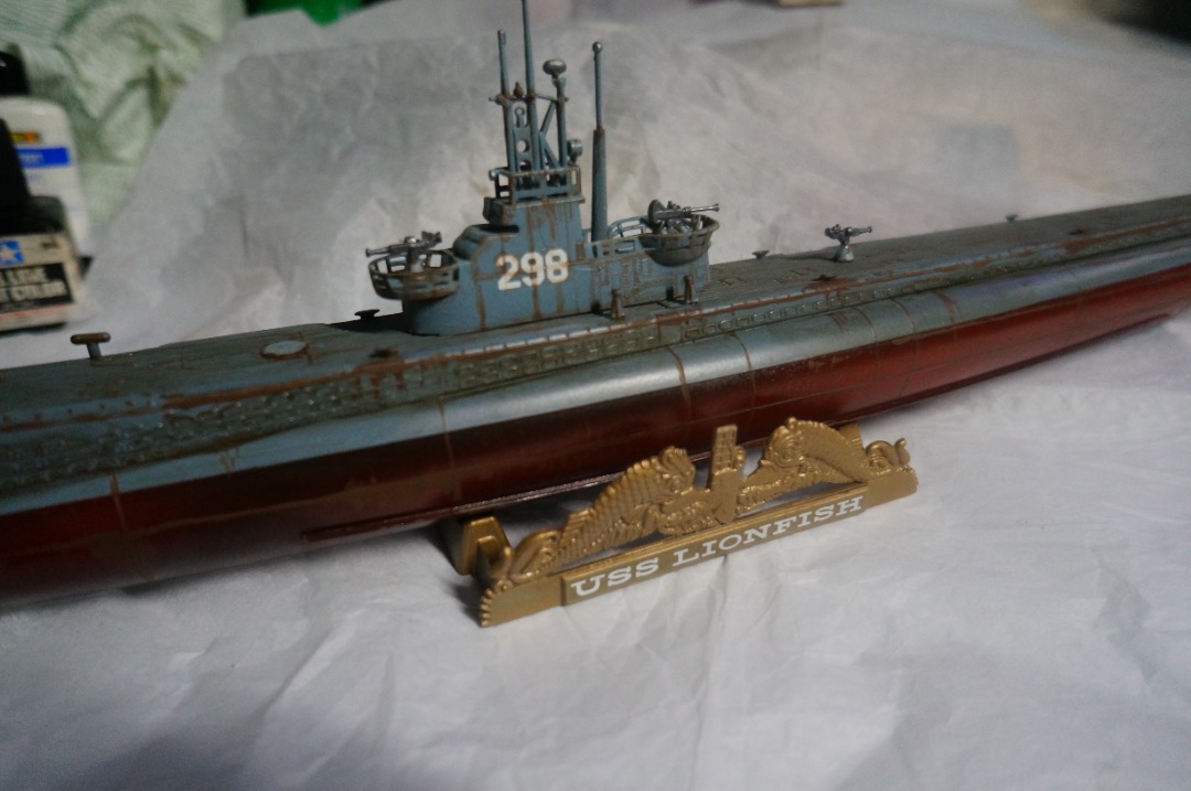 World War II U.S. Navy Submarine U.S.S. Lionfish (1:180) Plastic Model ...
