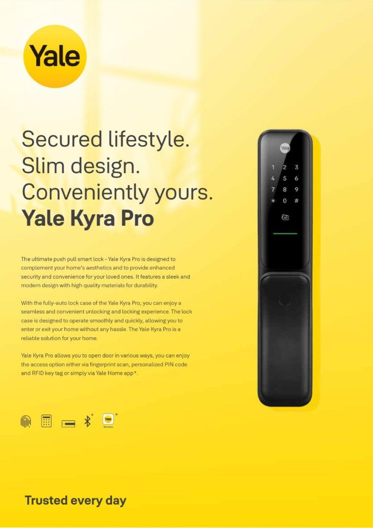 Yale Kyra Pro Smart Lock on Carousell