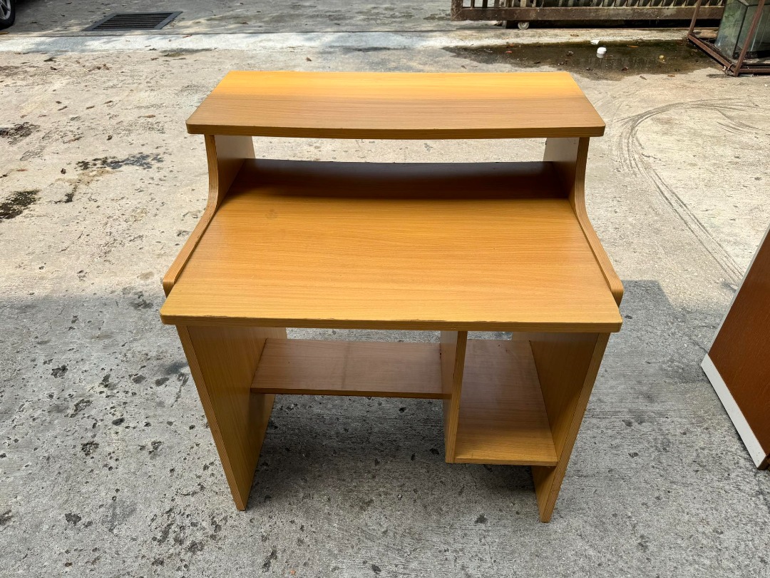 2 Tier Meja Computer Table Study Desk Rack Shelves, Furniture & Home ...