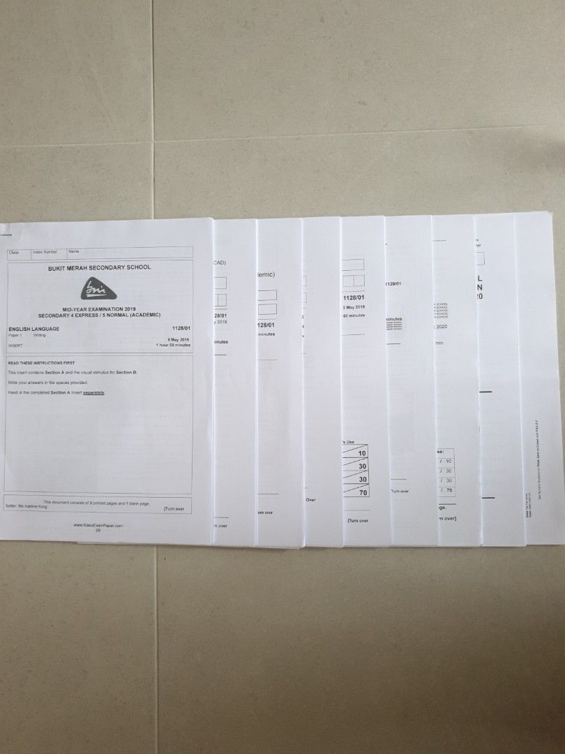 9 O Level English Paper 1 & Paper 2, Hobbies & Toys, Books & Magazines ...