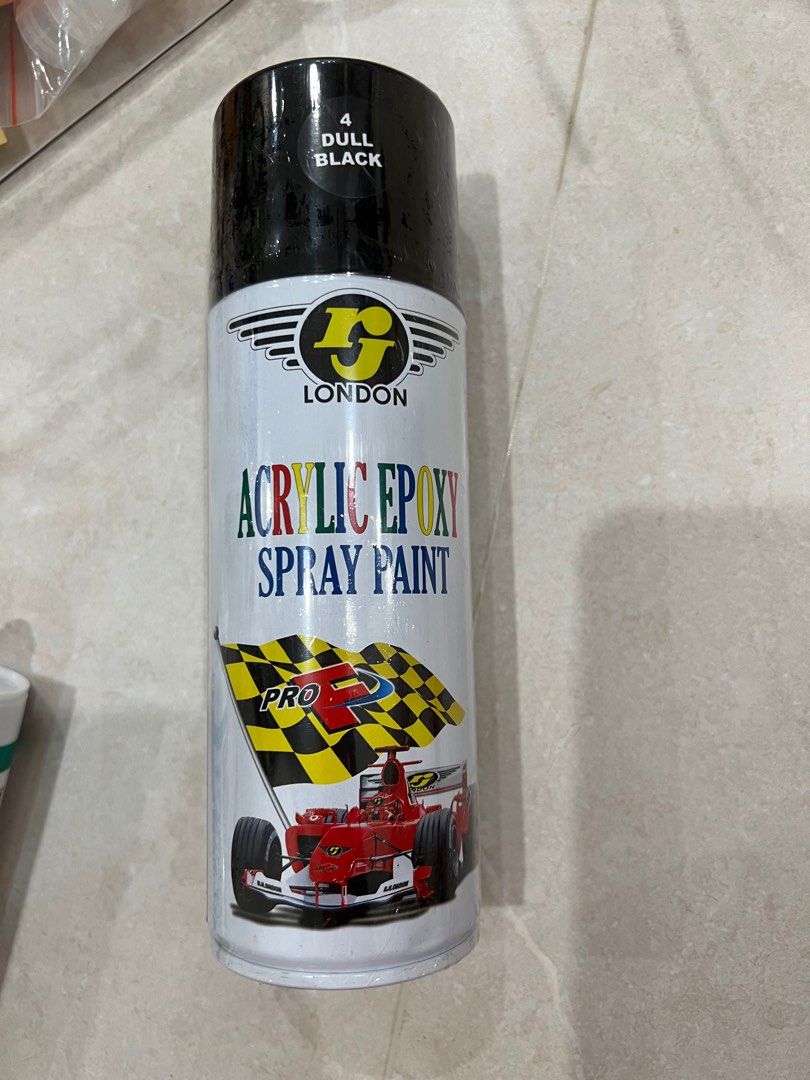 Acrylic epoxy spray paint black, Hobbies & Toys, Stationery & Craft ...