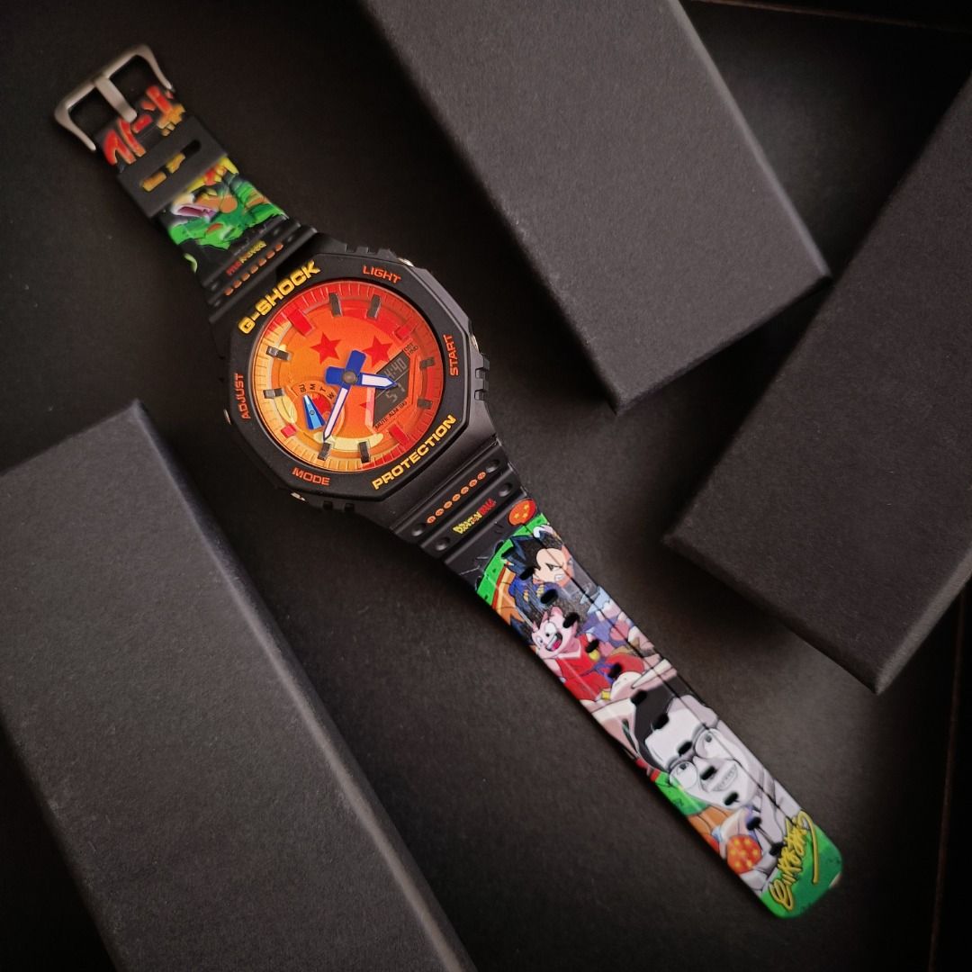 Akira Toriyama Dragon Ball Custom G-Shock GA-2100 CasiOak Watch | Anime ...