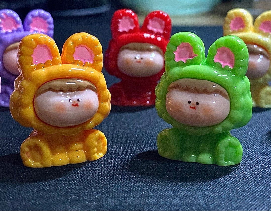 [AMLLS] Colorful Rabbit Cute Boy Mini Figurine Display - 阿玛莉莉丝小兔仔摆件小萌粒 ...