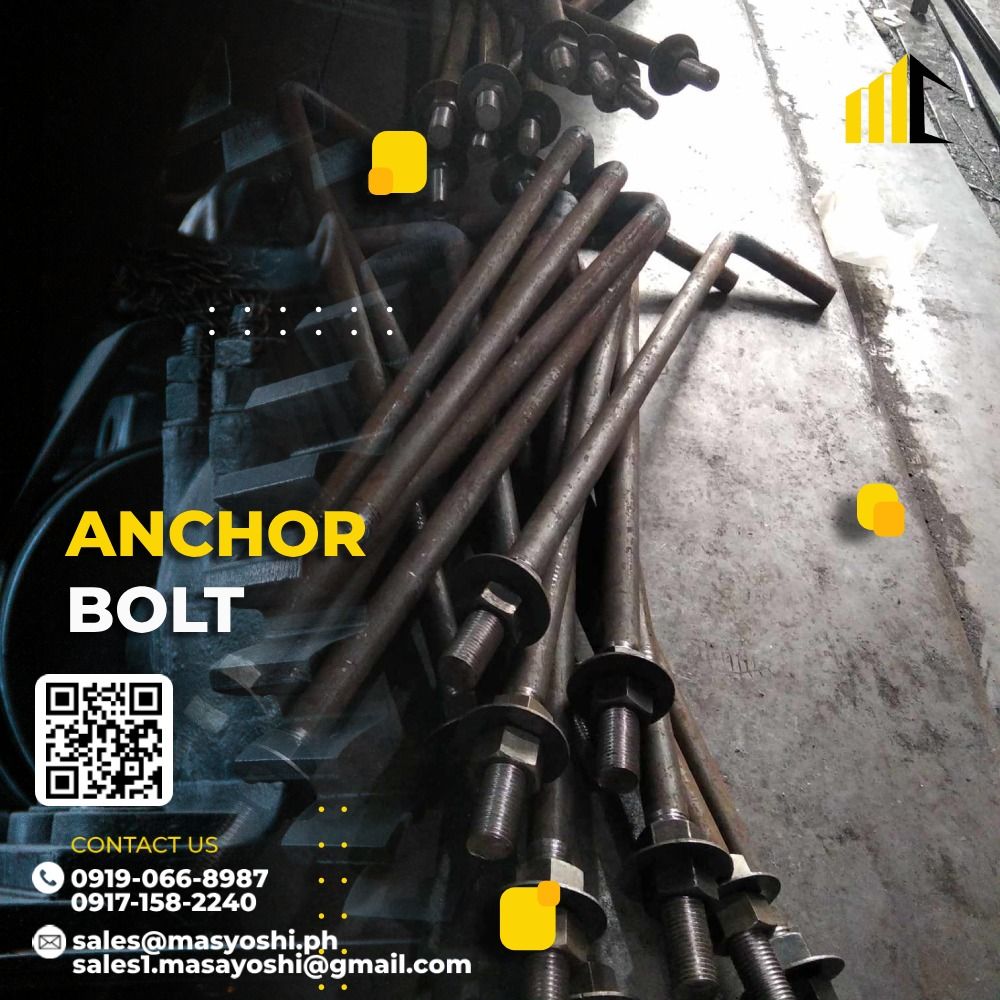 Anchor Bolt GI 4140 anchor bolt 1 1/4 x 1200mm oal,DIA 32mm, 200mm bend ...