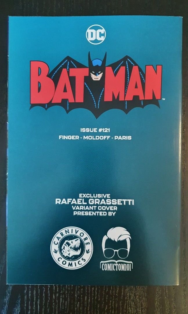 Batman #121 Rafael Grassetti Virgin Variant Exclusive Cover, MegaCon ...