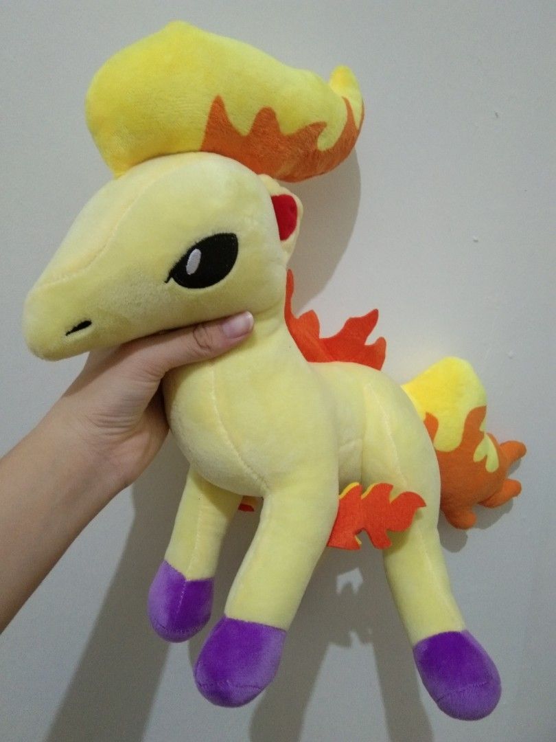 Big Pokemon Ponyta Fire Horse Flame Pony Plush Plushie Stuffed Toy 45 ...