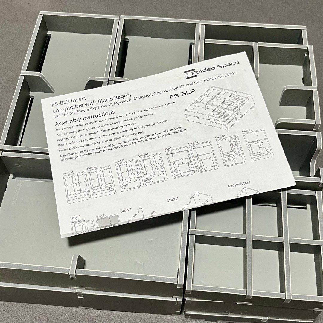 Blood Rage Board Game Insert, Hobbies & Toys, Toys & Games on Carousell