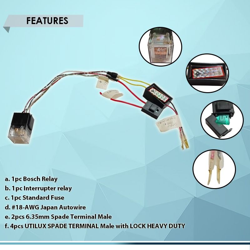 BOSCH UNIVERSAL RELAY with INTERRUPTER RELAY, BEST FOR MOTORCYCLE DUAL ...