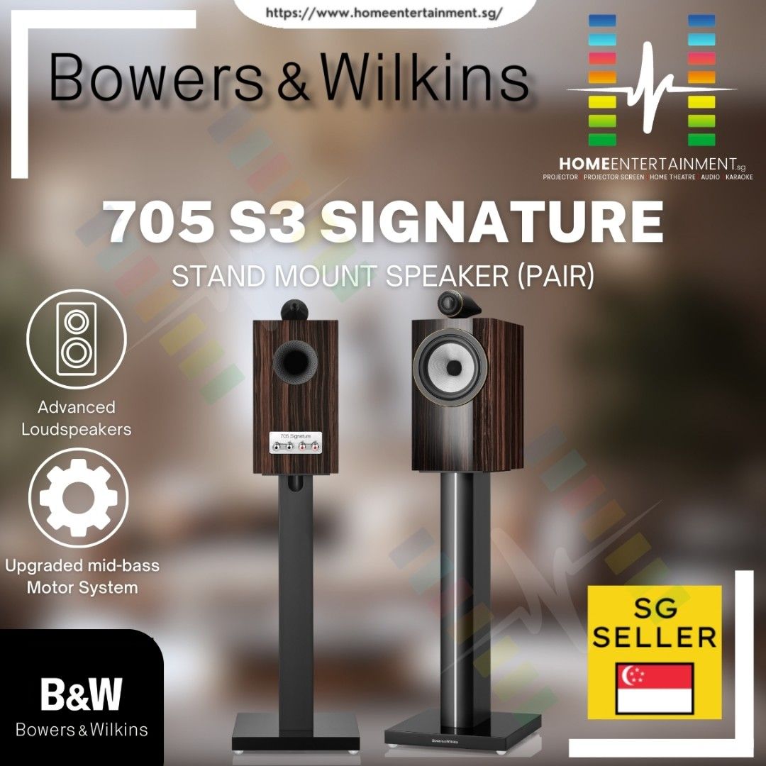 Bowers & Wilkins 705 S3 Signature | B&W 705 S3 Signature Book Shelf ...
