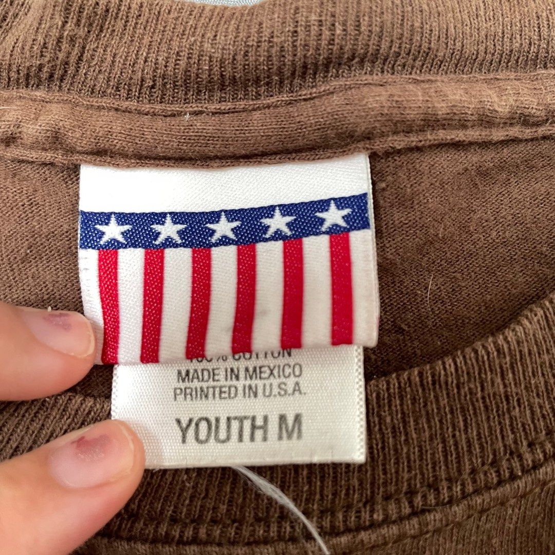 brown grunge rock crop top, Women's Fashion, Tops, Shirts on Carousell