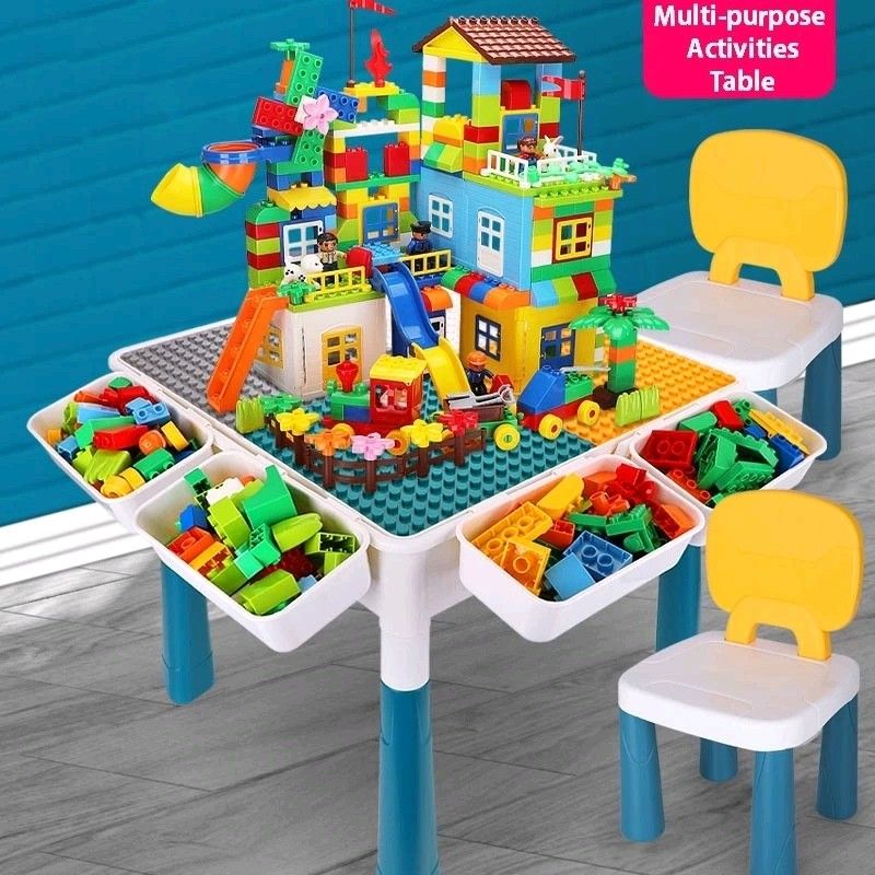 Building Blocks Activity Table Suitable for Lego, Hobbies & Toys, Toys ...