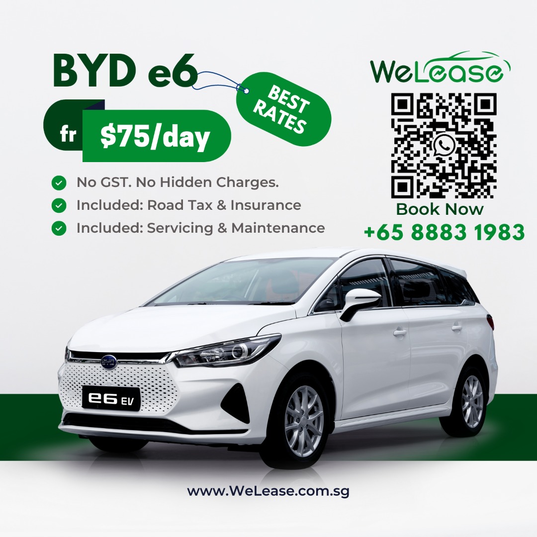 BYD e6 Electric EV Car for Rent / Lease Rental / Lease-to-own / PHV Welcome, Cars, Car Rental on ...